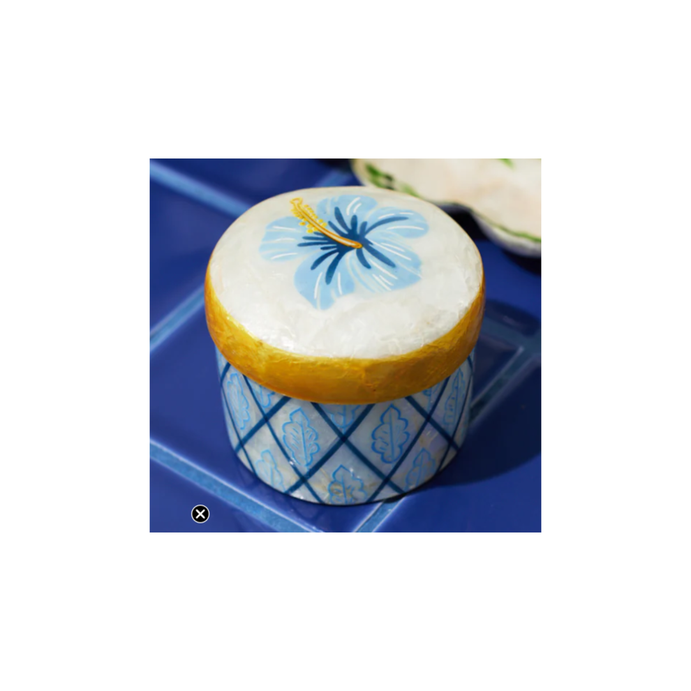 Giftware - Atlantic Hibiscus Trinket Box – Juniper & Co